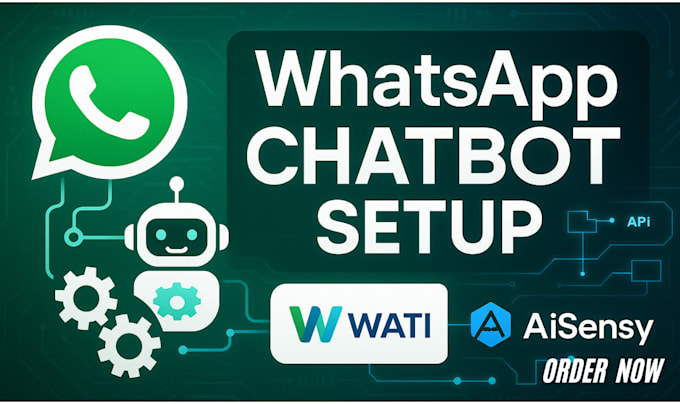 Setup whatsapp chatbot, automate whatsapp api with wati, aisensy by ...