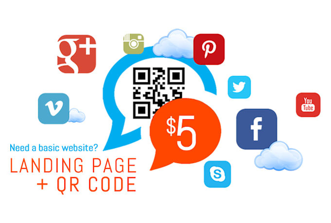 Design a quick response landing page and qr code by Uiux408web | Fiverr
