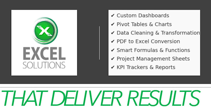Build excel dashboards, charts, pivot tables, and clean data by Naeem_muzafar | Fiverr