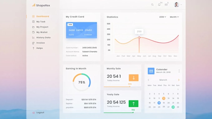 Design clean and responsive saas, crm, and admin dashboards in figma by ...
