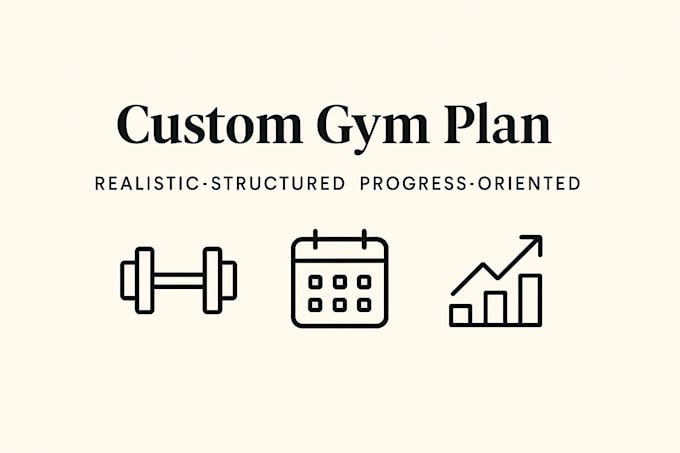 Create a realistic gym plan tailored to your goals and routine by ...