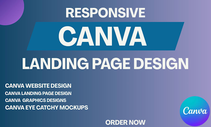 Design stunning canva website canva landing page design canva pro ...