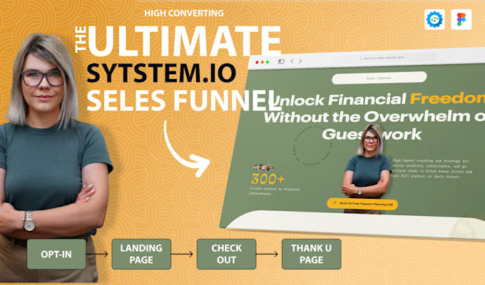 Design a system io landing page or sales funnel by Hamzaelkhadi854 | Fiverr