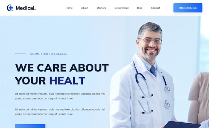 Design a professional medical website by Vantatech40 | Fiverr
