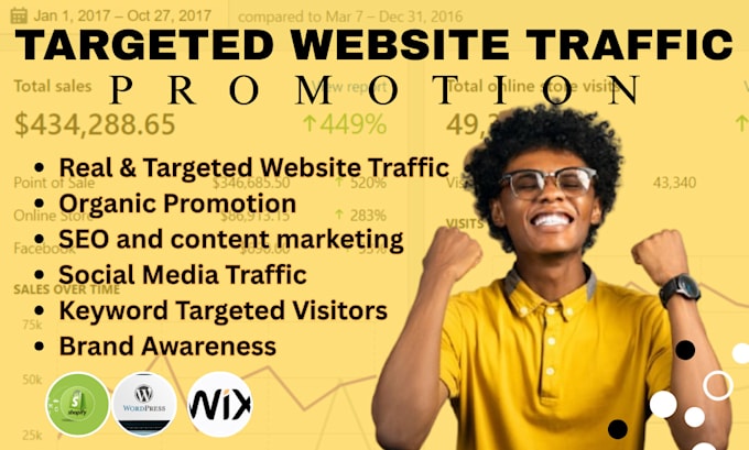 Increase website traffic do website promotion increase organic business ...