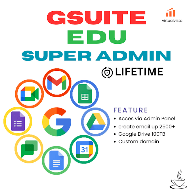 Super admin gsuite for non profit lifetime google workspace by Muhammadyoga | Fiverr
