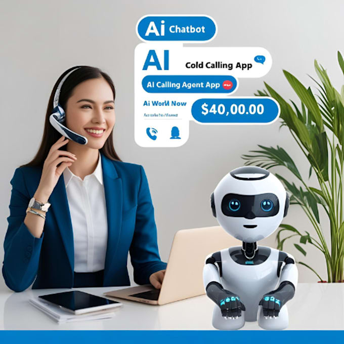 Build ai cold calling app, ai voice call bot, ai calling agent, ai chatbot app by Yannick_jeff ...