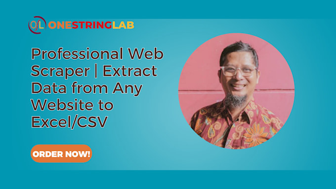 Scrape website data and extract to excel or csv with python by Onestringlab | Fiverr