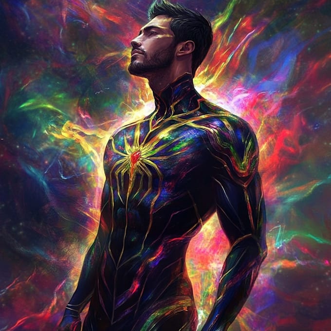 Custom superhero character art tailored for you by Petrallea | Fiverr