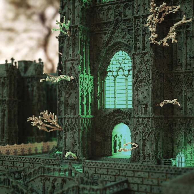 Do environmental art with voxel style by Kirraluan | Fiverr