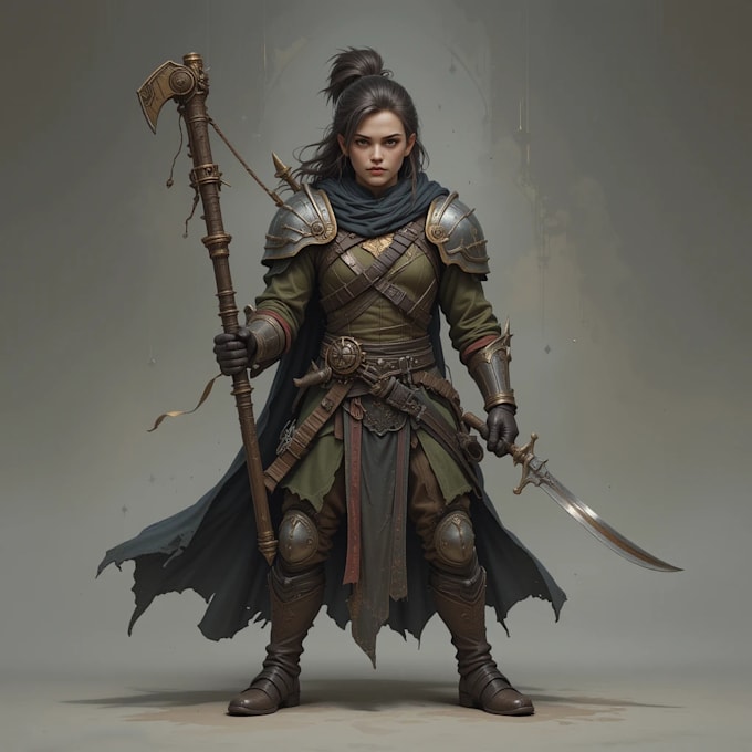 Draw dnd character art and dnd character art by Erniersey | Fiverr