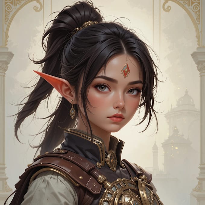 Draw dnd character art and character illustration by Darellers | Fiverr