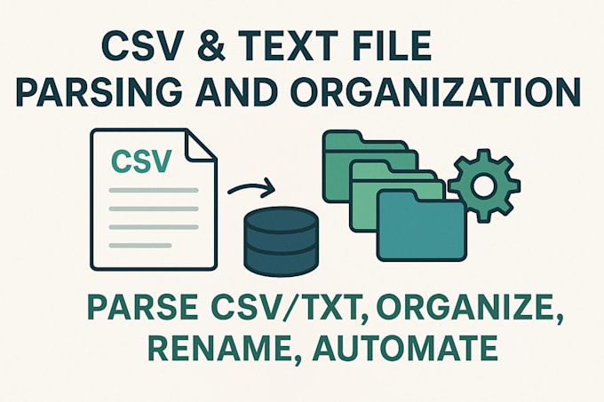 Parse your csv or text data and organize it into folders or databases ... Parse your csv or text data and organize it into folders or databases ...