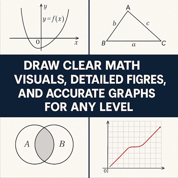 Draw clear math visuals, detailed figures, and accurate graphs for any ...
