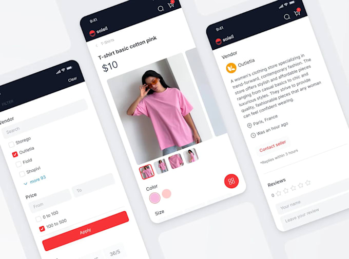 Develop marketplace app, multi vendor app, marketplace app, e commerce app by Pineda_tech | Fiverr