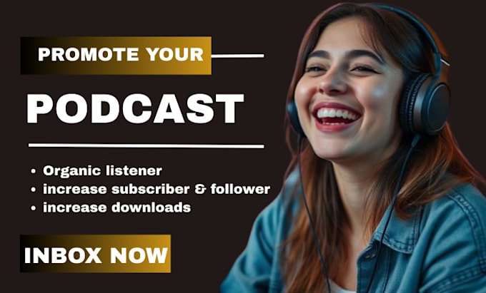 Promotion podcast on our high traffic podcast network, help increase ...