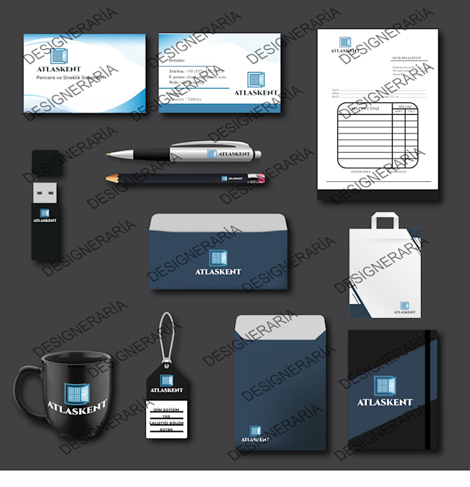 Create a clean business card with your corporate identity by Beratcldr | Fiverr