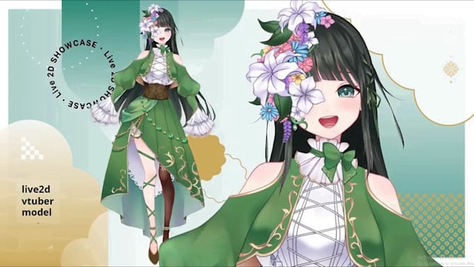 Draw and rig live2d vtuber model, 2d vtuber design, stream avatar ...