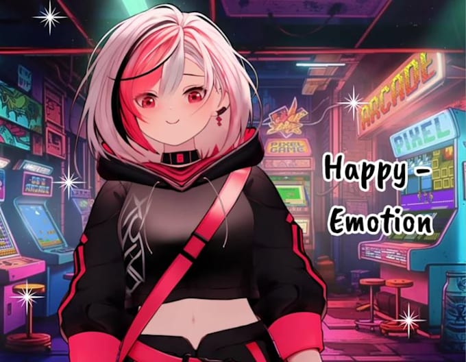 Draw and sketch live2d vtuber model,png tuber,rigging,anime style,for ...