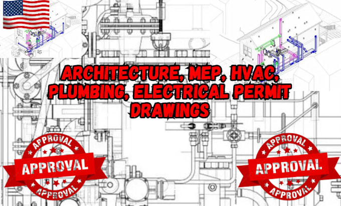 Do architecture, mep, hvac, plumbing, electrical permit drawings by ...