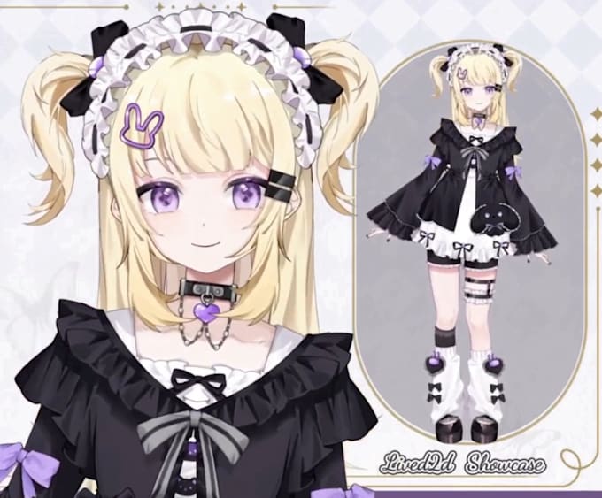 Design custom live2d model, 2d vtuber model, live2d rigging, vtuber ...