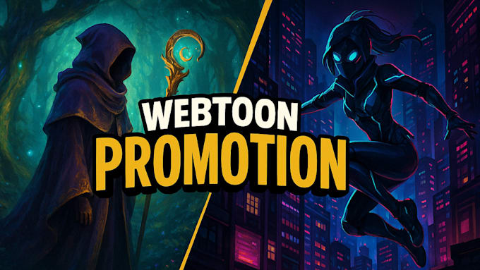 Promote your webtoon, webcomic promotion, manga, comic, voyceme,tapas ...