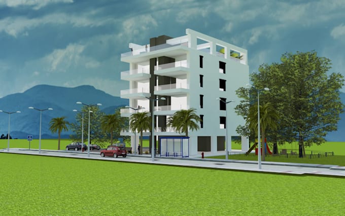 Redesign 3d exterior skyscraper house,office design,high rise building ...