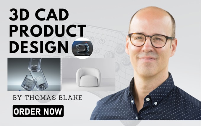 Do 3d cad design, 3d product, 3d cad modeling, product design with solidworks by Thomas_blake ...