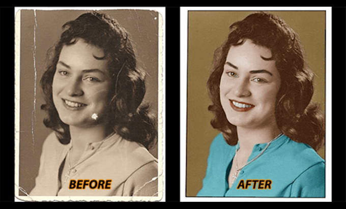 Restore old photos, photo restoration and colorize by Oshada_arts | Fiverr