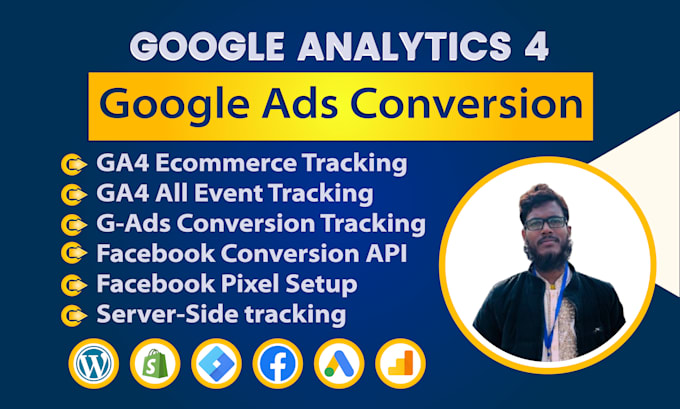Setup google analytics 4, ecommerce and conversion tracking via gtm by ...