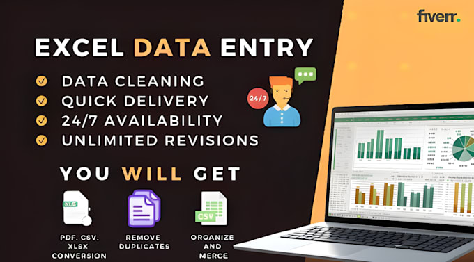 Clean, format, and organize excel data professionally by Hariprasad1356 | Fiverr