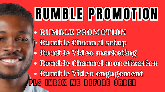 Create rumble channel promotion, video marketing for your channel by ...