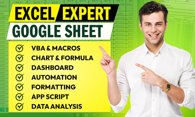 Do excel formulas, vba macros, charts, forms, addins by Ruizu9900 | Fiverr