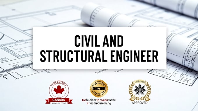 Structural drawing, engineering drawing, safety plan, stamp for canada ...