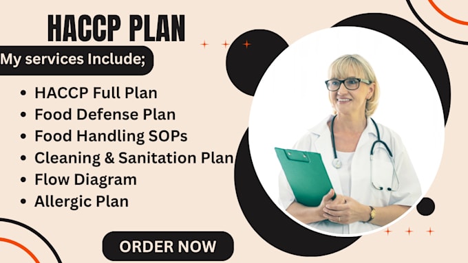 Make haccp plan, haccp and food safety plans, procedures, record keeping forms by Avawill75 | Fiverr