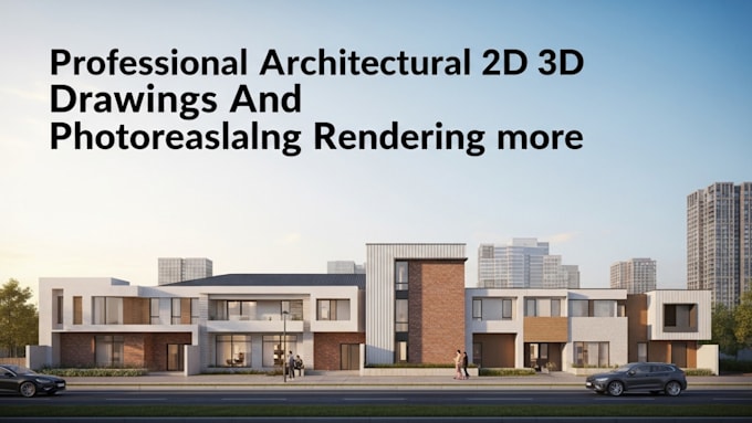 Professional architectural 2d 3d drawings and photorealistic rendering by Architect_al | Fiverr