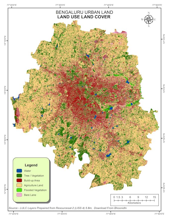 Map design, spatial analysis, gis analysis, remote sensing by Krishna ...
