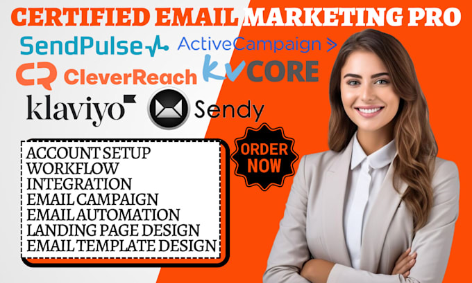 Setup cleverreach sendy sendpulse activecampaign kvcore klaviyo email automation by Ishmarketing ...