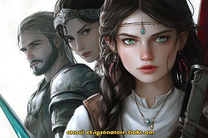 Draw, design, or illustrate your characters, in any style by Rejanines ...