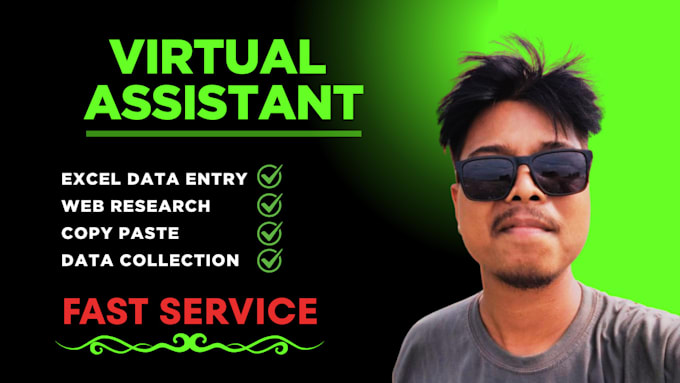 Be your virtual assistant for data entry, web research, etc by Newton8 | Fiverr