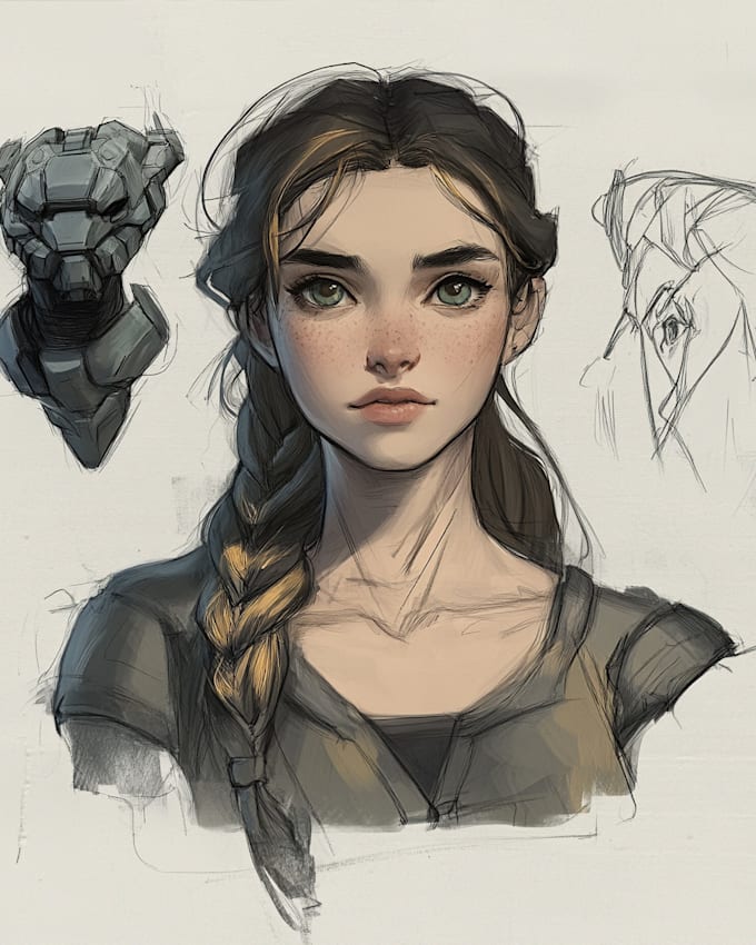 Draw dnd character art and oc character by Mitchelrson | Fiverr