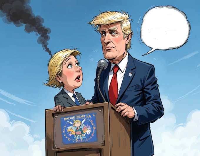 Design a amazing political cartoon for you by Chriora | Fiverr