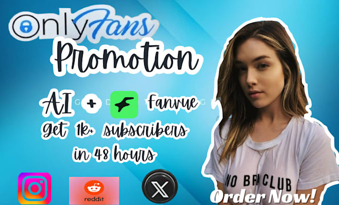 Onlyfans promotion fansly ai fanvue twitter instagram promotion by Darksegun | Fiverr