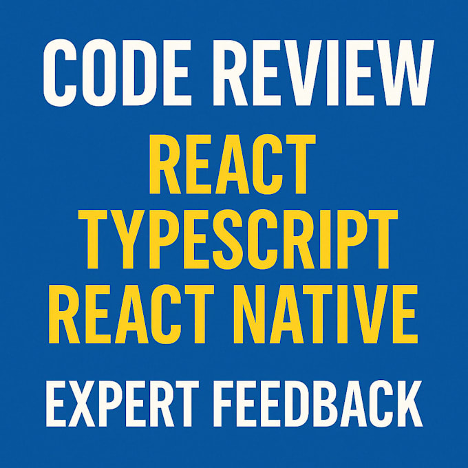 Review your react native or frontend code and provide expert feedback by Dimkol_kdm | Fiverr