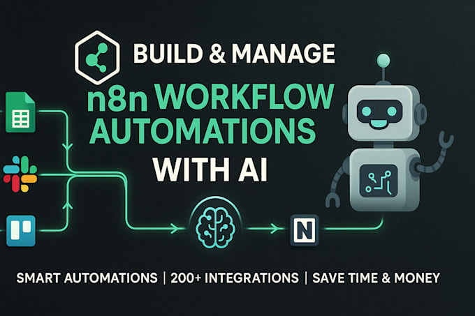 Build and manage n8n workflow automations with ai by Tnycll | Fiverr