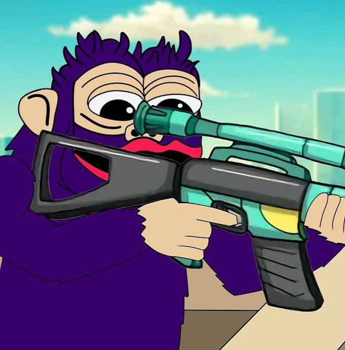 Create animated meme sticker crypto meme video 2d animation video by ...