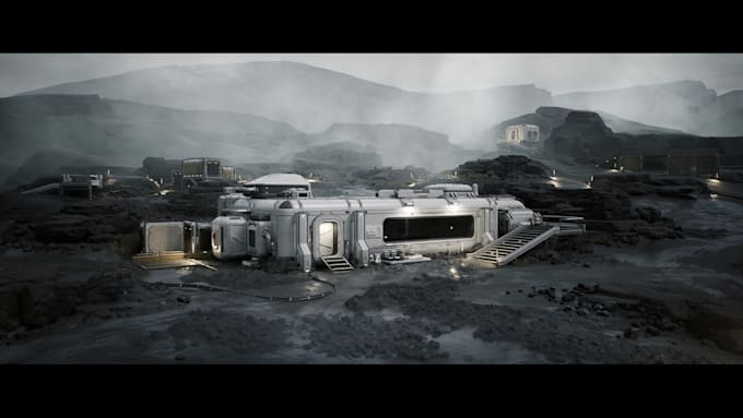 Design 3d game environment level design stylized 3d environment map asset unity by Akorede0202 ...