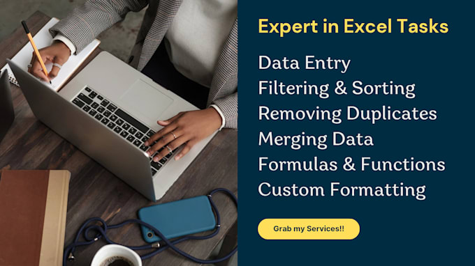 Do excel data entry, cleaning, and formatting by Qirat_faheem | Fiverr