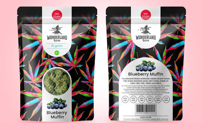 Unique weed pouch packaging, pouch design mylar bag cbd label food ...