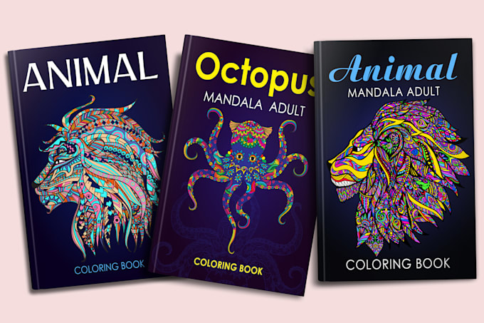 Design complex animal mandala coloring book for amazon kdp by Creative ...